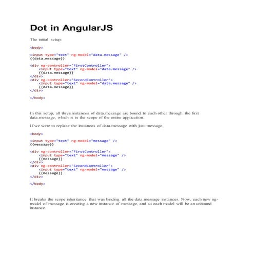 Dot in angularjs | DOCX