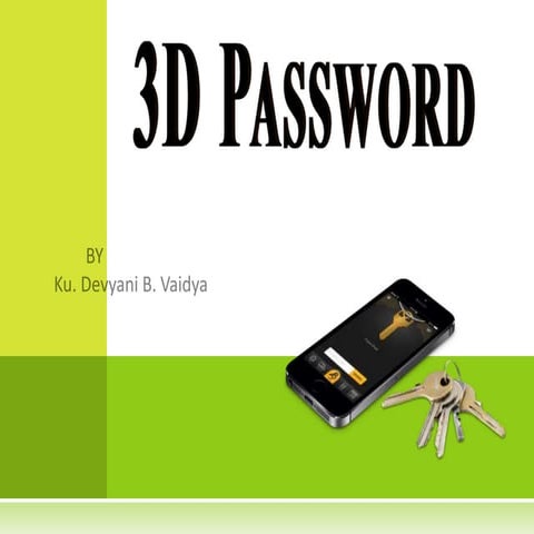 3D-Password | PPT