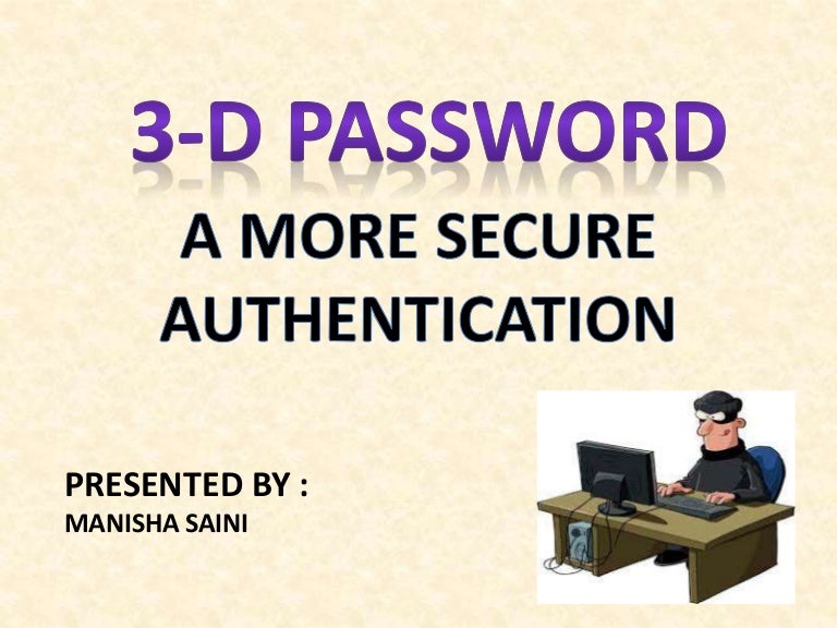 3d Password Ppt
