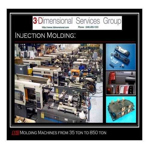 3 Dimensional Services Group - Prototype Plastic and Assemblies | PDF