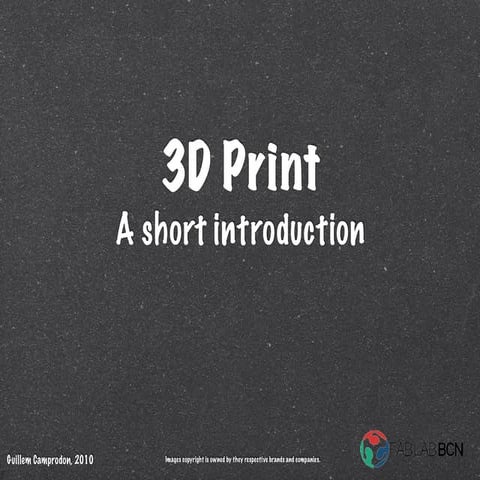 3D Print - a short introduction | KEY | 3-D Graphics | Computer ...