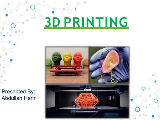 3D PRINTING OF PHARMACEUTICALS | PPTX | 3-D Graphics | Computer Software and Applications