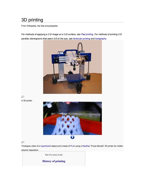 3D Printing | PDF