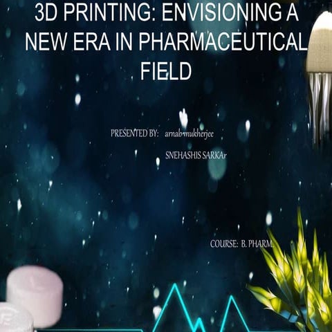 3D PRINTING: ENVISIONING A NEW ERA IN PHARMACEUTICAL FIELD | PPTX | 3-D Graphics | Computer ...