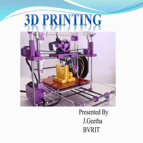 3 d printing | PPT