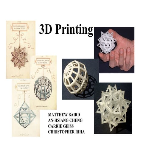 3 d printing2 | PPT | 3-D Graphics | Computer Software and Applications