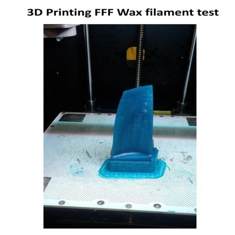 3D Printing FFF Wax filament test | PDF