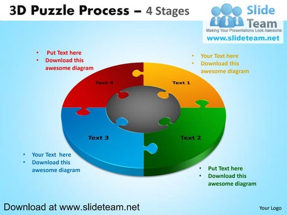Circular jigsaw puzzle process style 1 powerpoint presentation slides ...