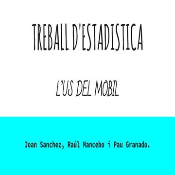 Treball d'estadistica | PPTX