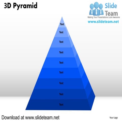 3 d pyramid powerpoint presentation slides and ppt templates | PPT