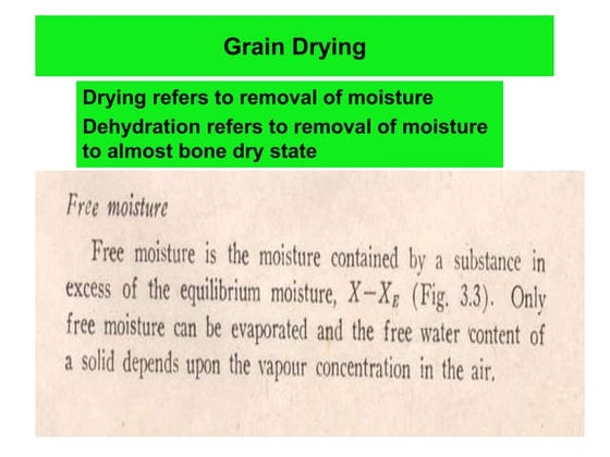 Drying theory and drying rating curve | PPTX | Agriculture | Industries