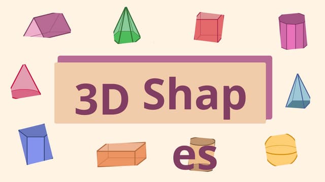 Introduction 3D shapes | PPTX