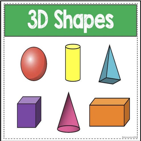 Three Dimensional Shapes Lesson For Kindergarten | PPTX