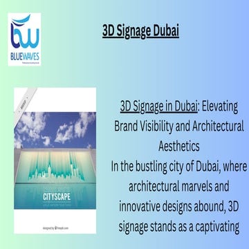 3D Signage Dubai | PDF