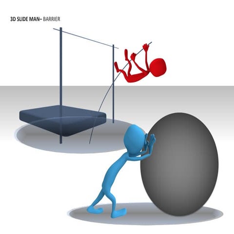 3D slide man barrier | PPT