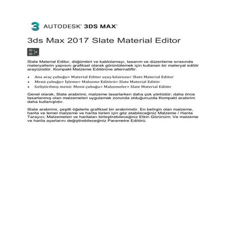 3ds max 2017 slate material editor beginner lite_version | PDF