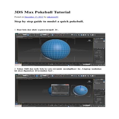 3 ds max pokeball | DOCX