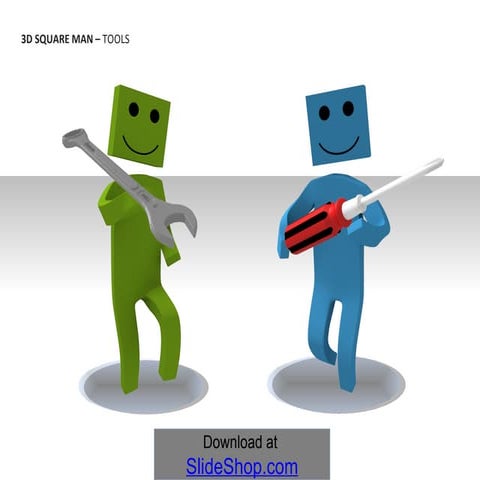 3D Man Thinking | PPT