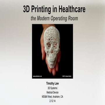 3D Printing in healthcare | PDF
