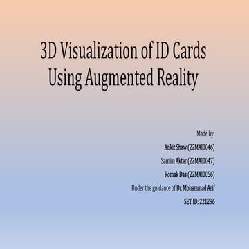 3D Visualization of ID Cards Using Augmented Reality.pptx