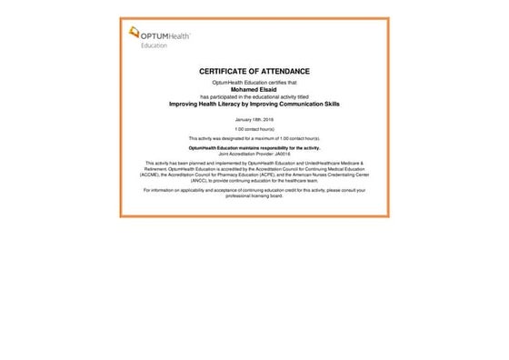 IHI Certificate - Teamwork and Communication | PDF