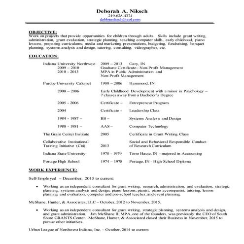Debbie_Niksch_resume_Nov_2015 | PDF