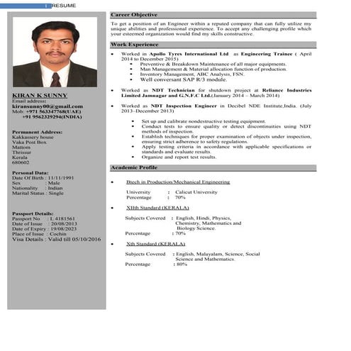 KIRAN NEW CV pdf | PDF | Medical Tests | Medical Health