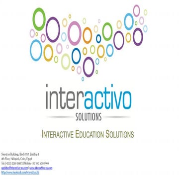 Interactivo Education Solutions V112014 | PDF