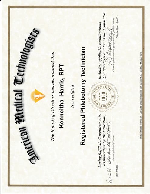 EMT- B Certification | PDF