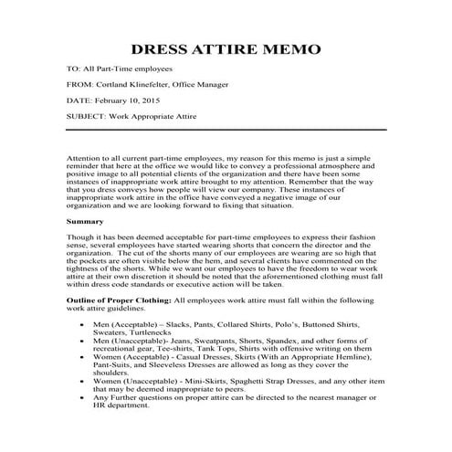 Memo | PDF