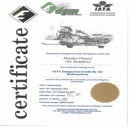 DGM certificates | PDF