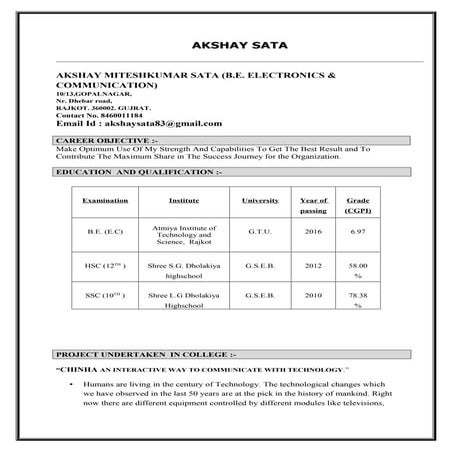 Akshay Resume | PDF