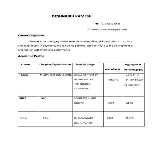 MY RESUME | DOCX