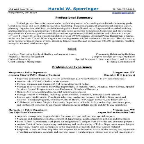 Resume CAPs | PDF