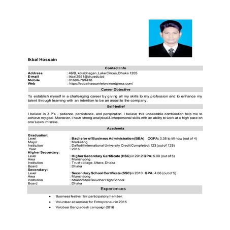 cv ikbal | DOCX