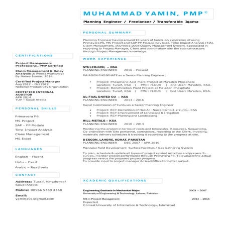 Muhammad Yamin (CV) | DOCX
