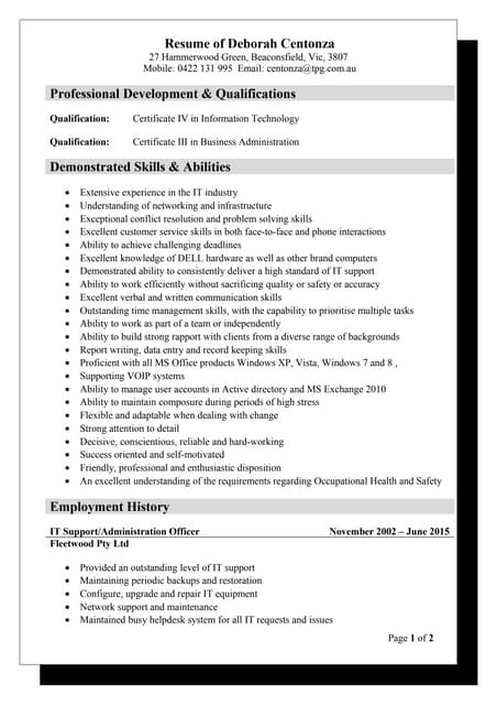 A. Parker Resume | DOCX