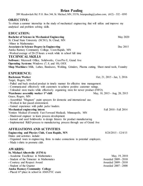 David Weiner-Light Resume | PDF