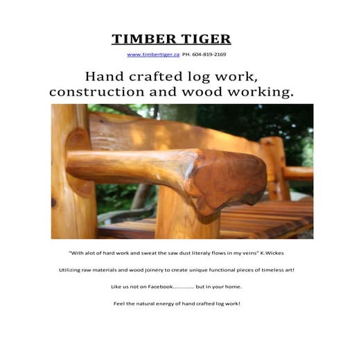 TIMBER TIGER portfolio | DOCX