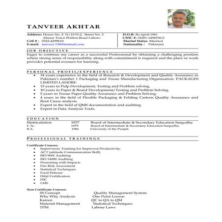 Tanveer CV-2 | PDF