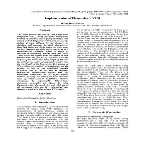 Implementation of Plasmonics | PDF