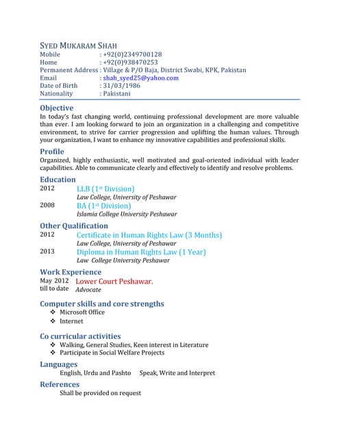 Md.Salahuddin cv | DOC