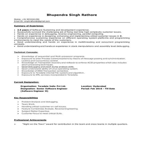 bhupendra.2016 | Operating Systems | Computer Software and Applications