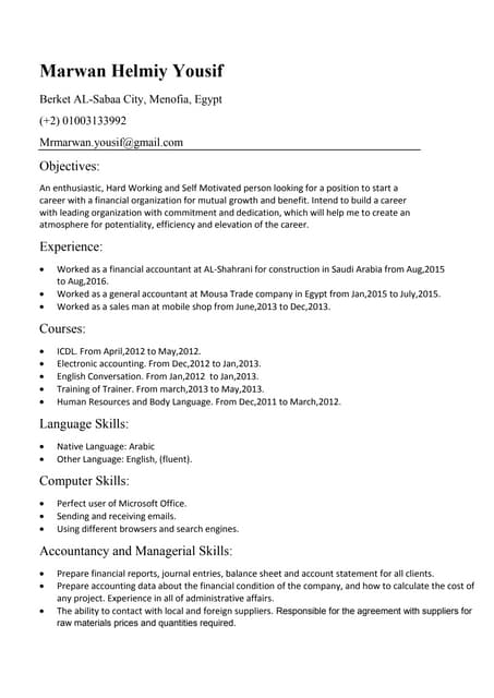 Jameela.banu Resume | DOCX | Business Accounting & Finance | Business