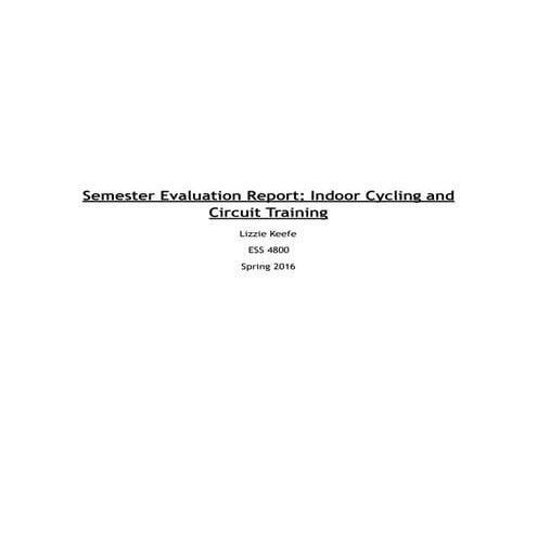 Fitness evaluation report | PDF