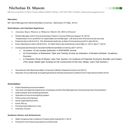 Resume updated 1 | PDF