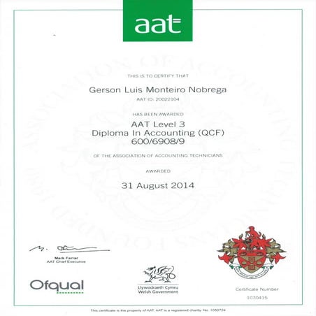 AAT Level 3 | PDF