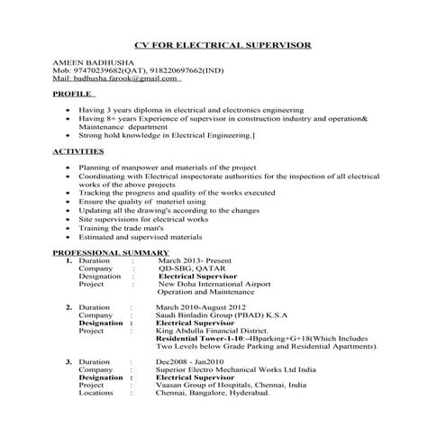 ameen cv new | DOC