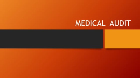 Medical documentation presentation | PPT