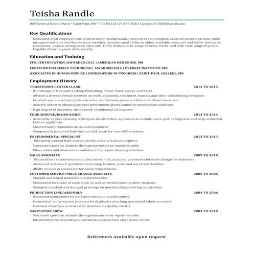 Robert's Resume | DOCX